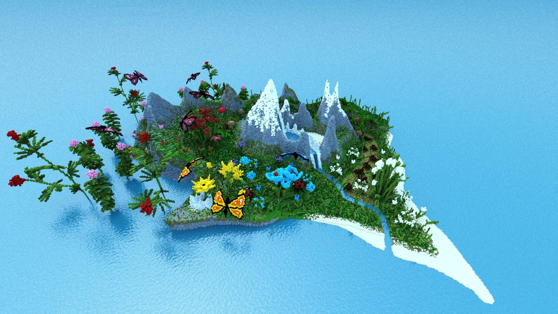 BI-MONTHLY BUILD CHALLENGE: LAND OF THE PLANTS! | Minecraft