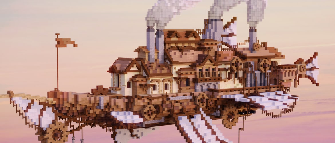 Build Challenge: Steampunk Airship | Minecraft