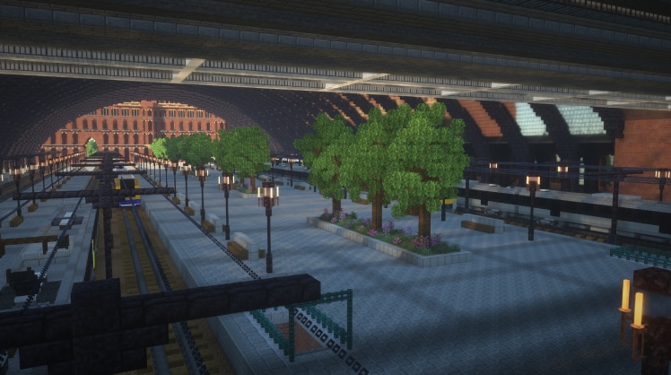 Minecraft Railway Station Layout