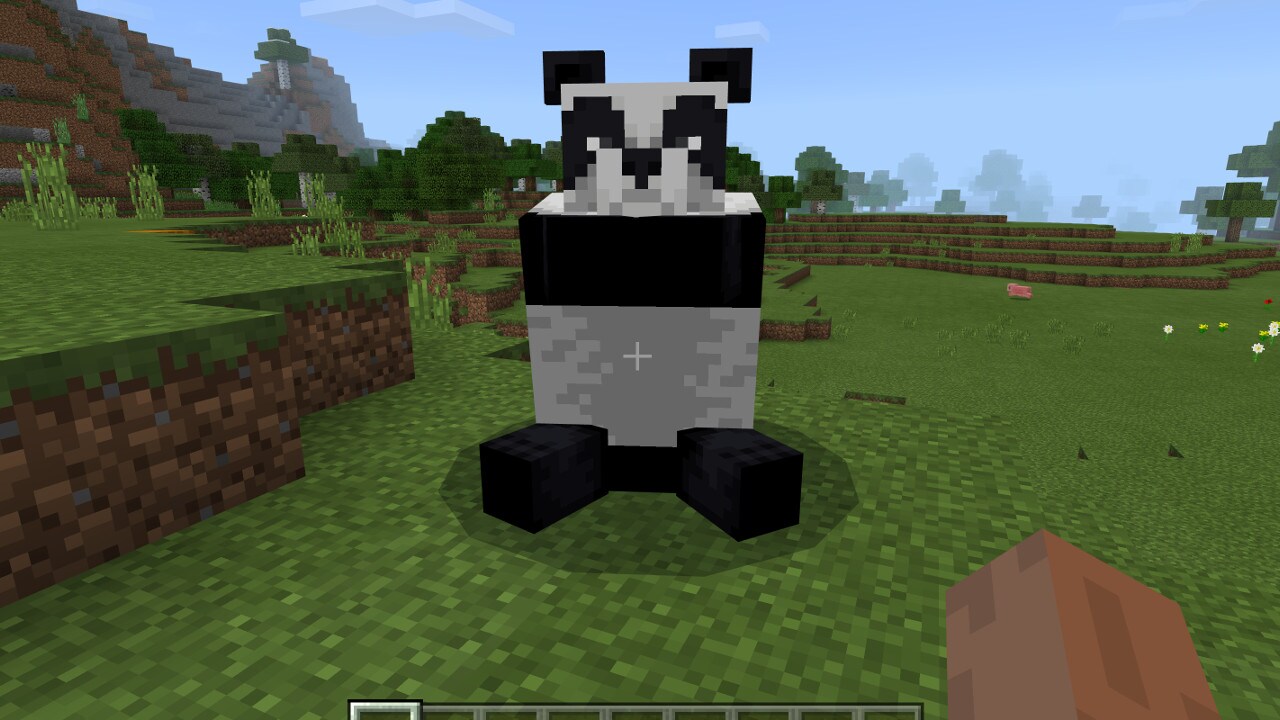 Minecraft Panda Pixelkunst